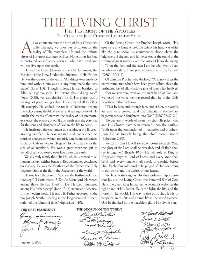 The Living Christ – Barlows in TKM